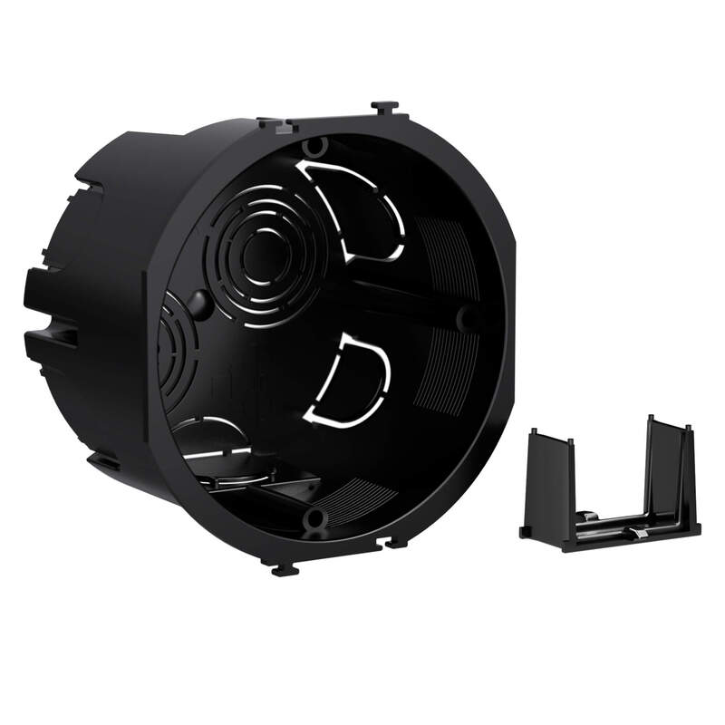 Подрозеточная коробка для сплошных стен, черная, под 2 мод. DKC купить ...