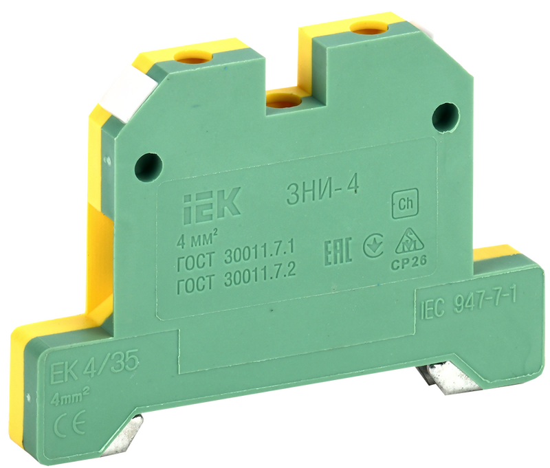 Зажим наборный IEK ЗНИ-4PEN 4мм2 (JXB-земля) купить в Иркутске